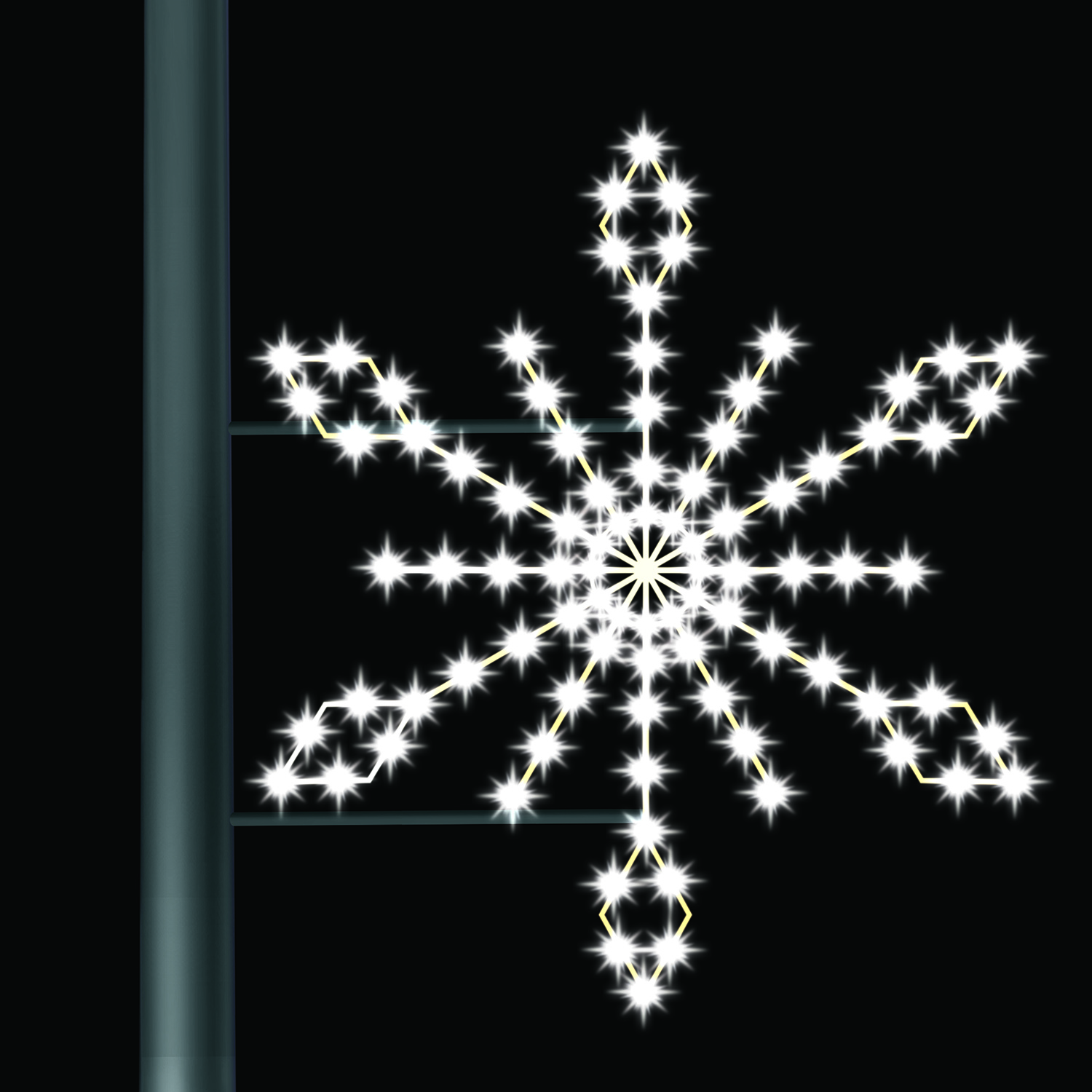 Diamond Snowflake - Holiday Outdoor Decor