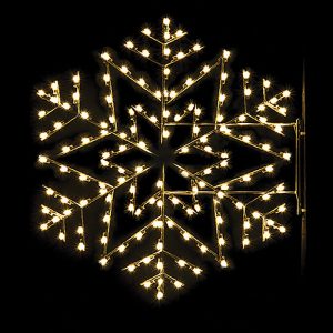 Arctic Snowflake Pole Mount - Holiday Outdoor Decor