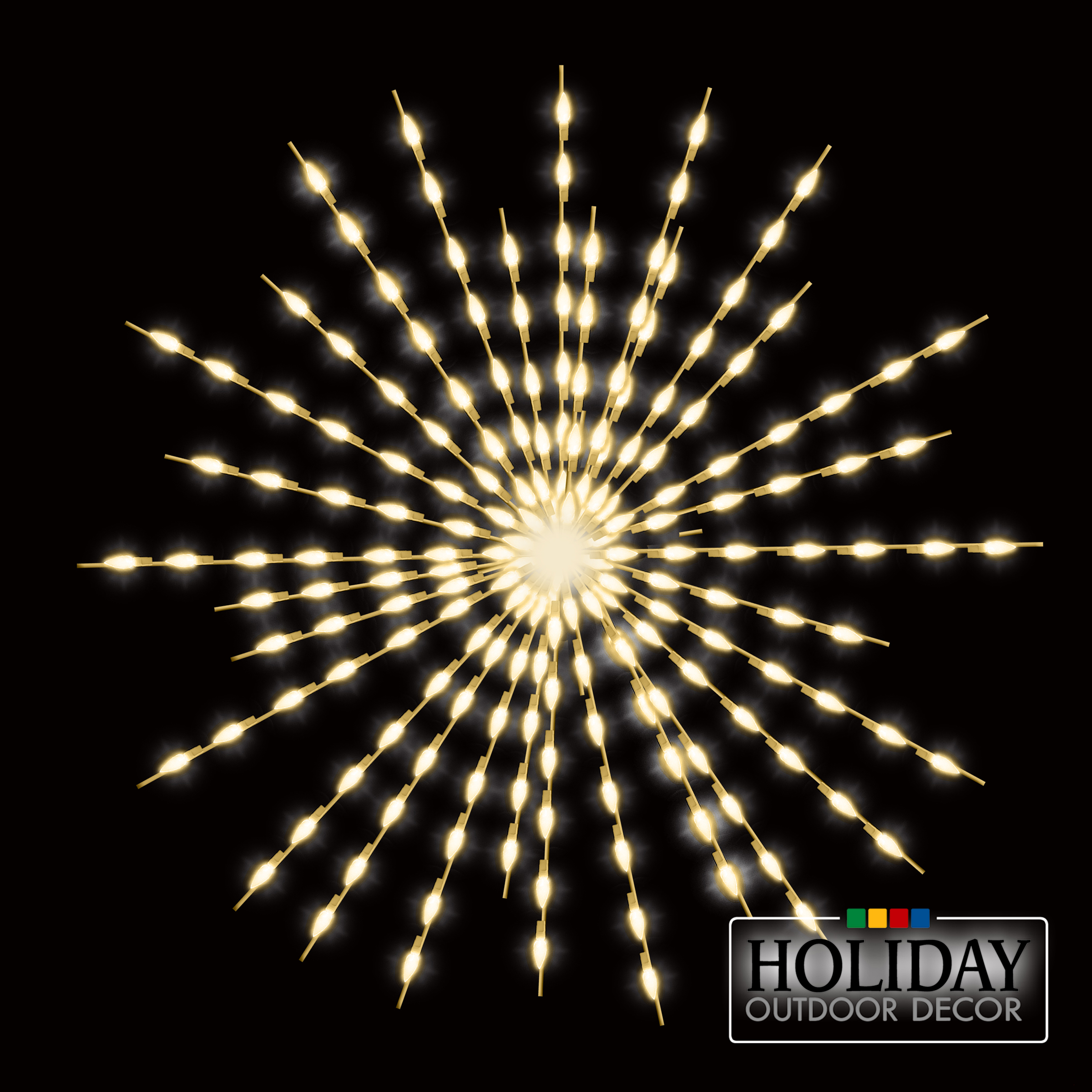 3D Snowburst Topper - Holiday Outdoor Decor