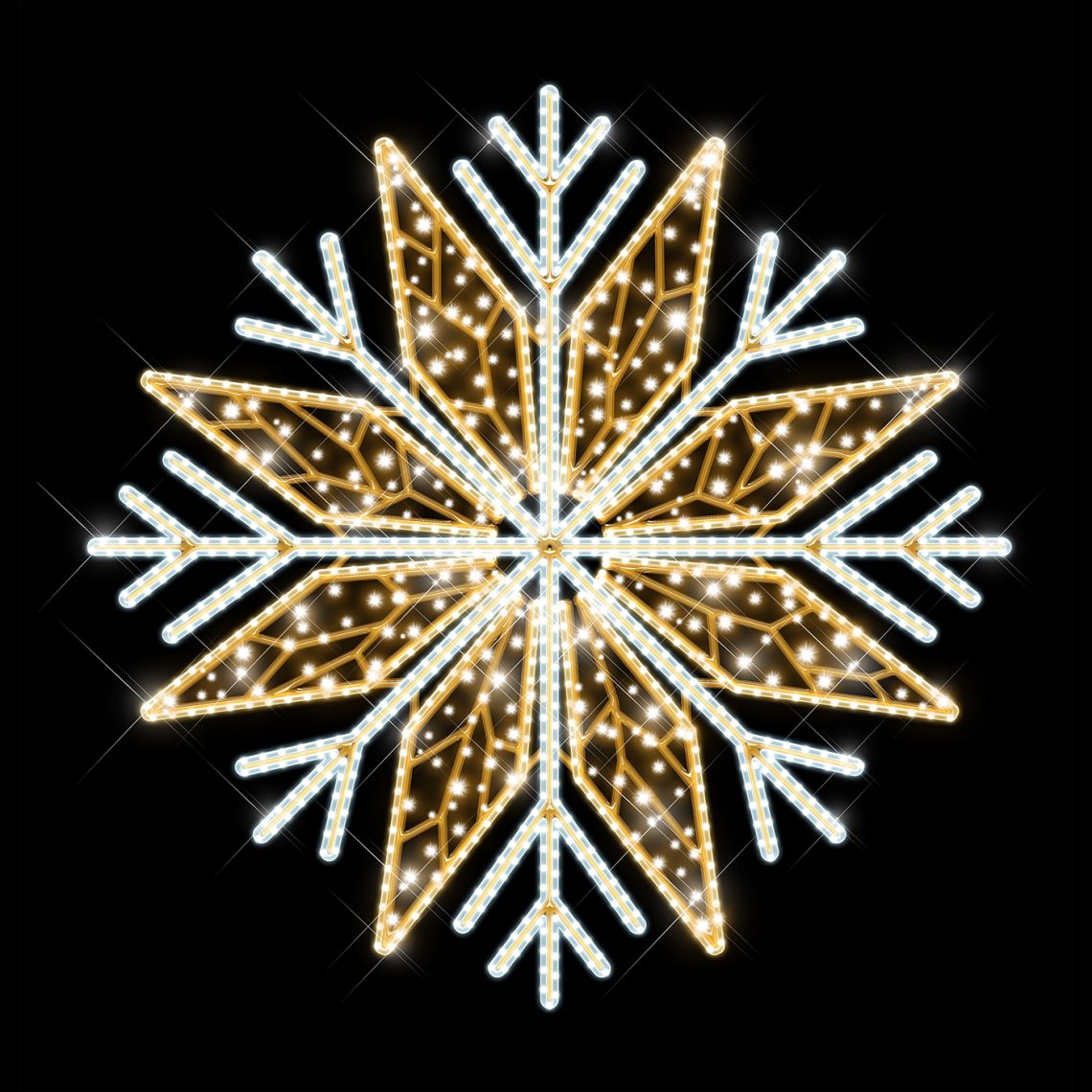 Grand Mia Snowflake Pole Mount | Holiday Outdoor Decor