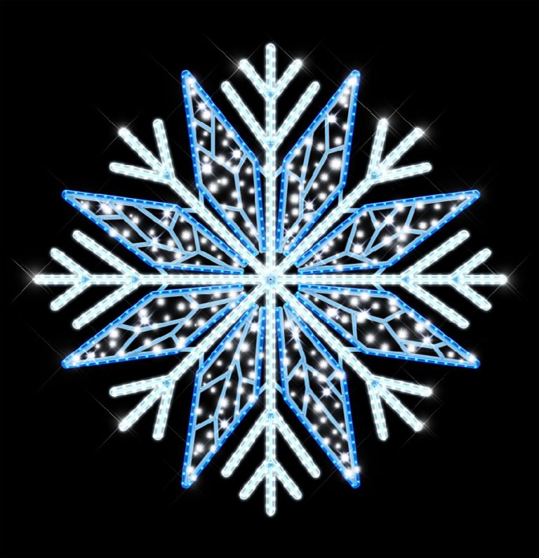 Grand Mia Snowflake Pole Mount | Holiday Outdoor Decor